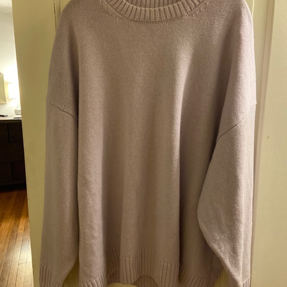 COS | Sweaters | Cos Lilac Wool Oversized Crew Neck Sweater | Poshmark